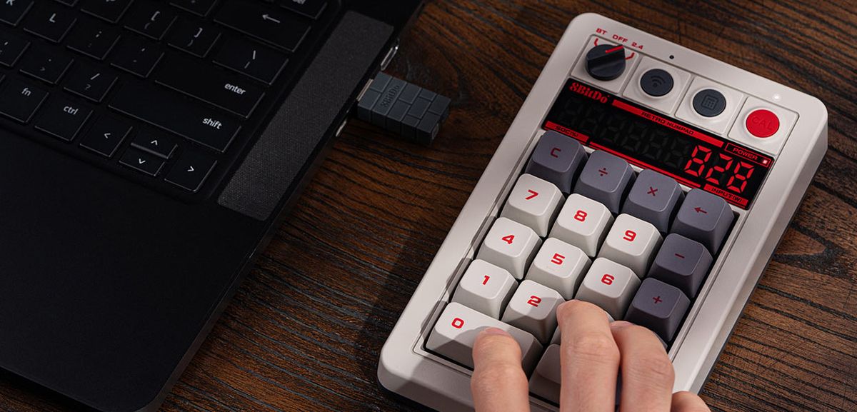 8BitDo Retro 18 Mechanical Numpad preorders begin — NES, Famicom, C64, other models to ship in ...