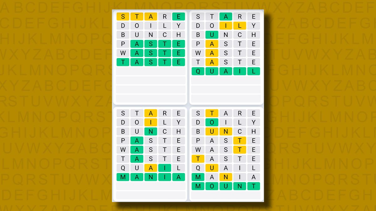 Quordle today – hints and answers for Monday, June 3 (game #861 ...