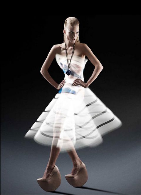 Models wear nothing but light for photography series | Creative Bloq