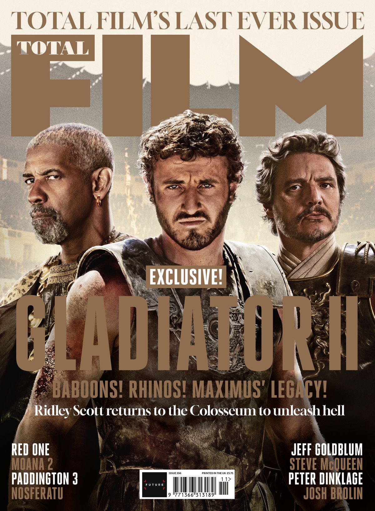 The final issue of Total Film magazine features Gladiator II on the ...