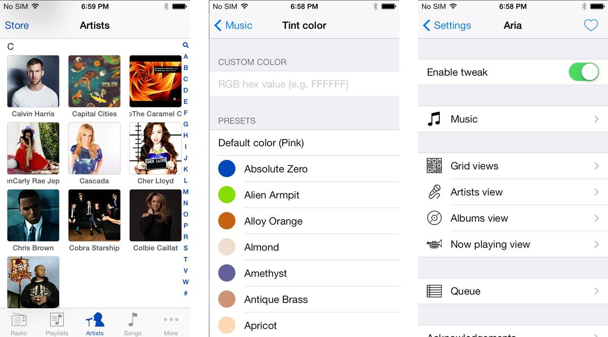 Aria for jailbreak makes the iOS 7 Music app come to life | iMore