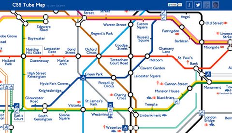 London Underground map recreated entirely in CSS | Creative Bloq