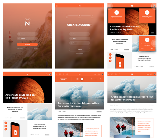 Build a slick news app with this free UI kit | Creative Bloq