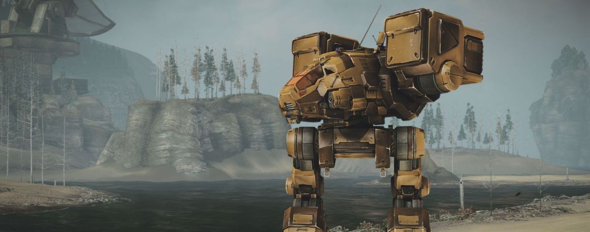 Catapult mech looks a bit bored in new MechWarrior Online screenshots ...