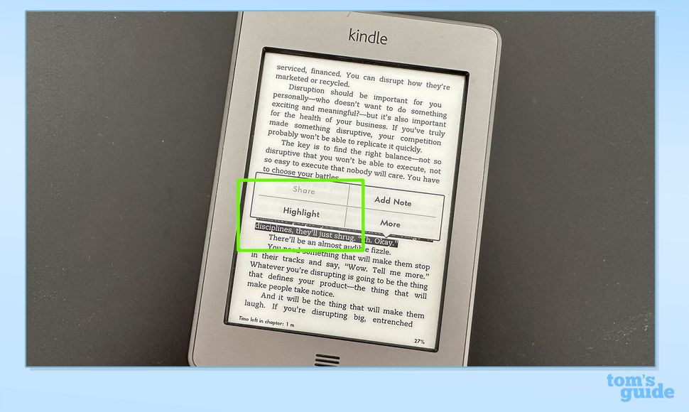 How to highlight text and make notes on your Kindle | Tom's Guide