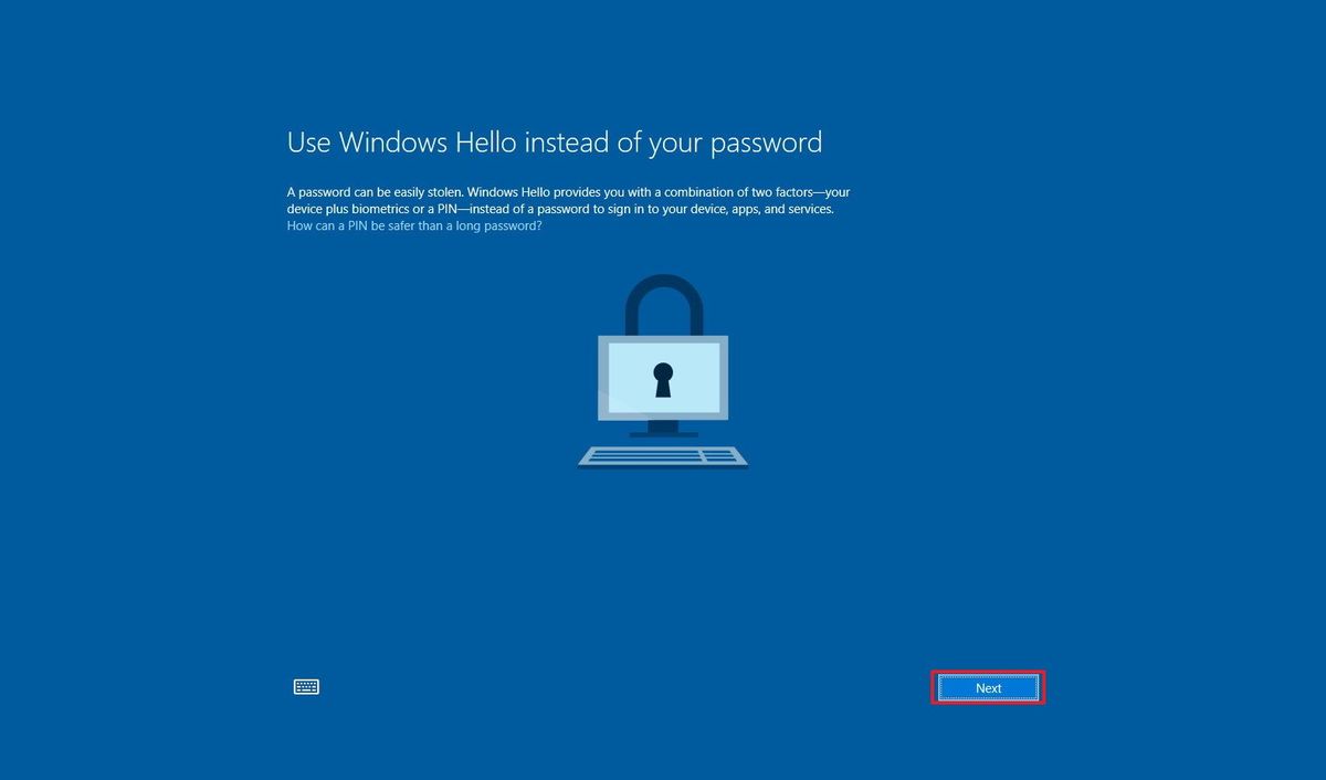 How to set up Windows Hello from the Lock screen on Windows 10 April ...