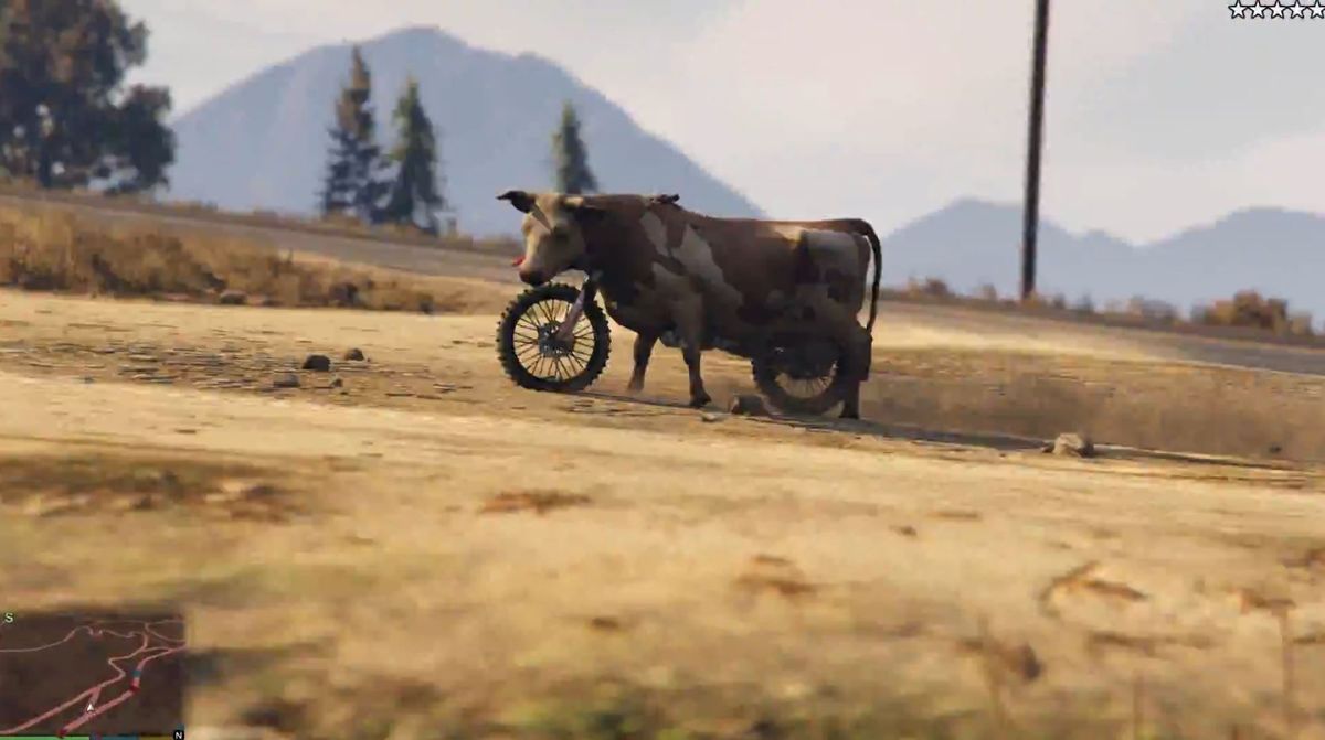 New GTA 5 patch breaks mods: wave goodbye to the cow for now | GamesRadar+