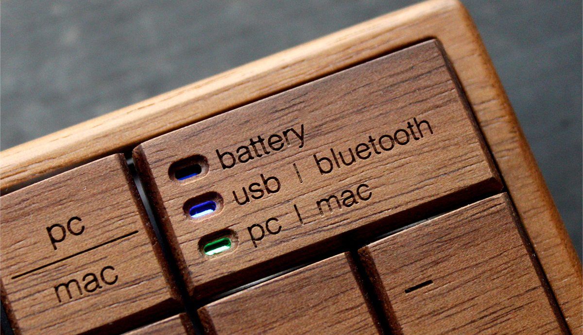 Making like a tree is expensive with this all-wood wireless keyboard ...