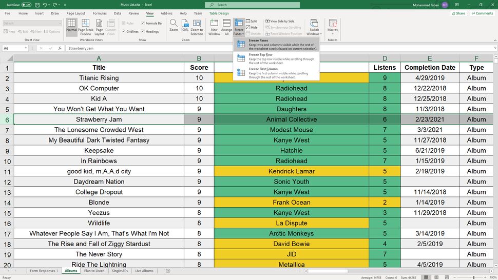 How To Make Row Float In Excel Lewis Spokis1956