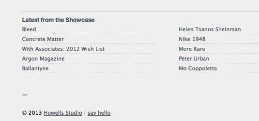 20 great examples of website footer design | Creative Bloq