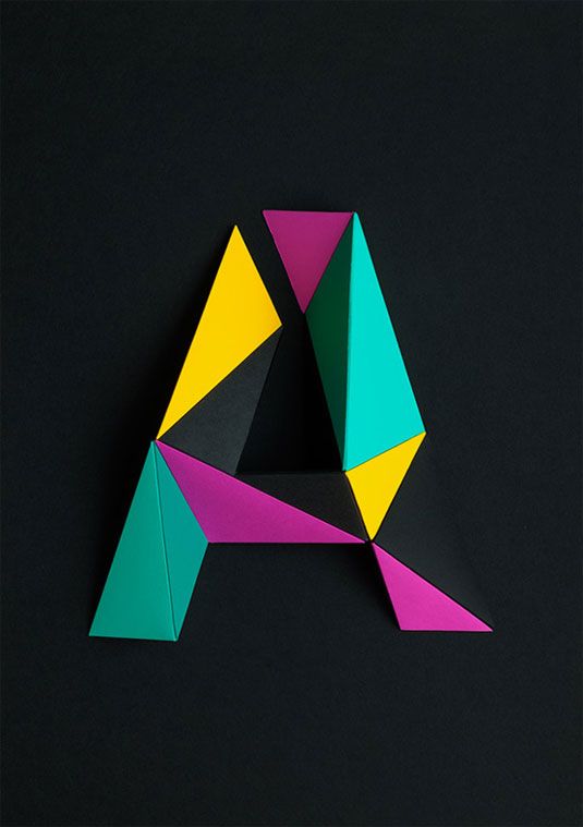 Beautiful 3D font crafted with paper | Creative Bloq