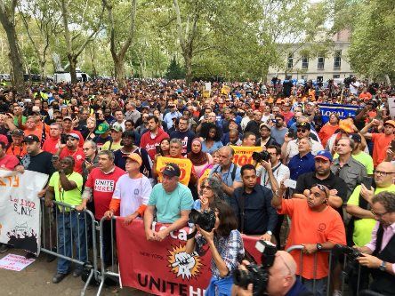 Rally for Striking Spectrum Workers Draws Crowd in NYC | Next TV ...