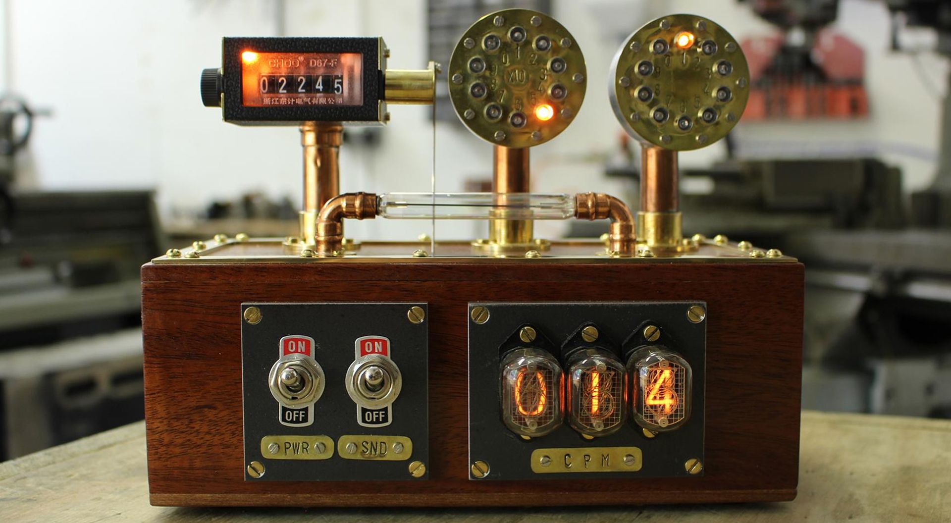 DIY Geiger Counter Detects Radiation With a Raspberry Pi and Steampunk ...