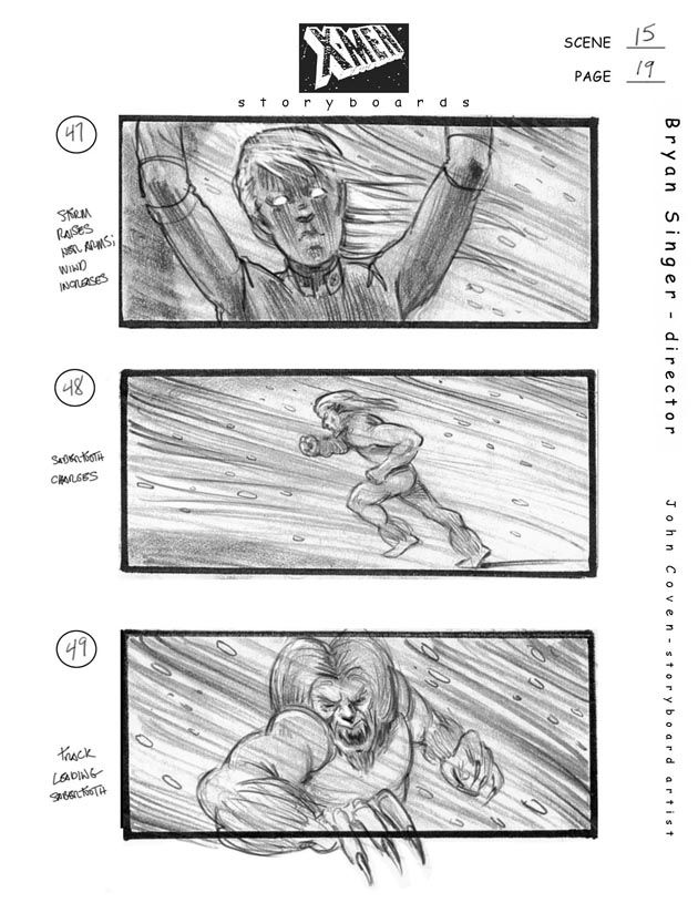 5 Amazing X-Men Storyboards | GamesRadar+