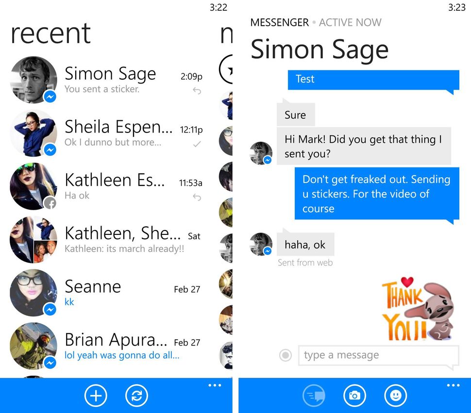 Hands on with Facebook Messenger for Windows Phone | Windows Central
