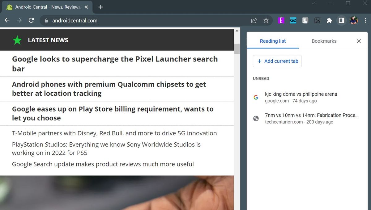 Google Chrome's new side panel gives your bookmarks and reading list a ...
