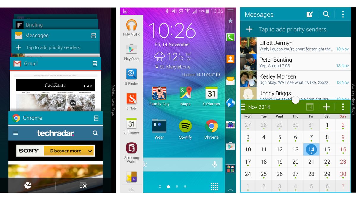 Interface and performance - Samsung Galaxy Note Edge review - Page 3 ...
