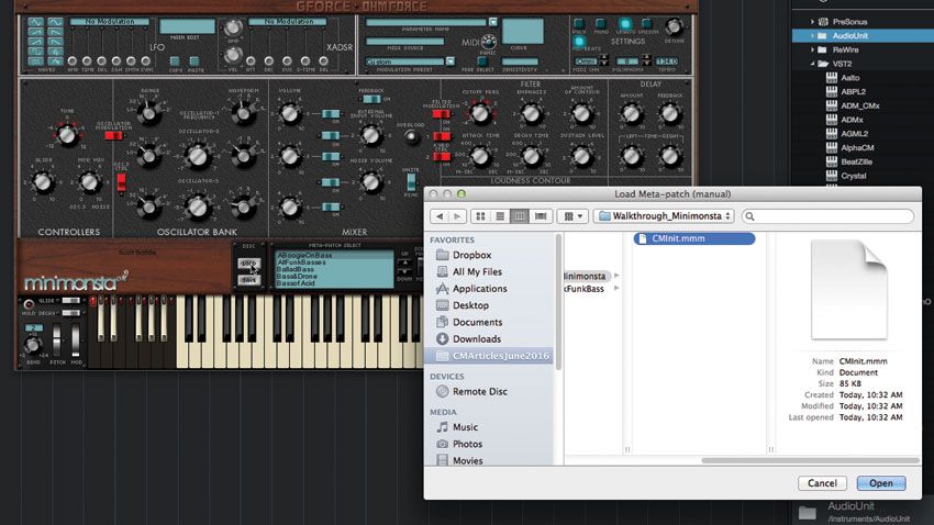 How to create a classic Minimoog lead sound using GForce Minimonsta ...