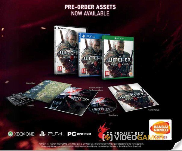 The Witcher 3 boxed copy's physical bonuses revealed | PC Gamer