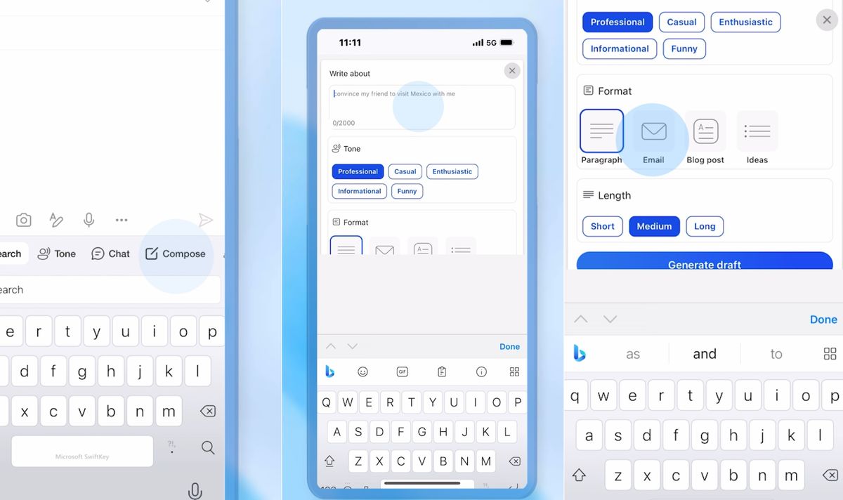 Microsoft updates SwiftKey with AI compose mode for crafting longer ...