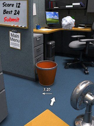 iPhone Game of the Day: Paper Toss | GamesRadar+