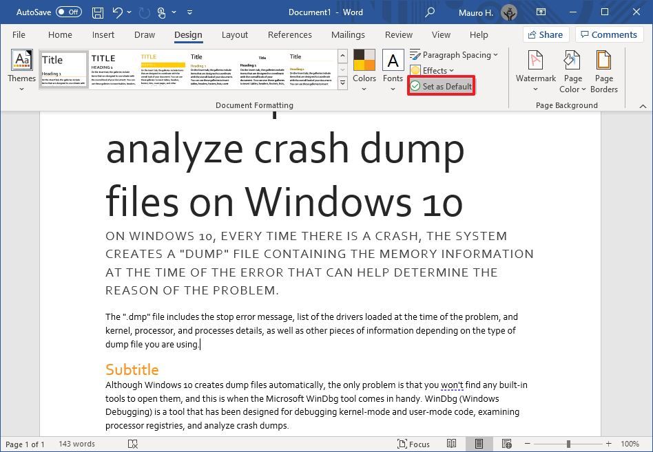 How to use content themes and styles in Microsoft Word | Windows Central