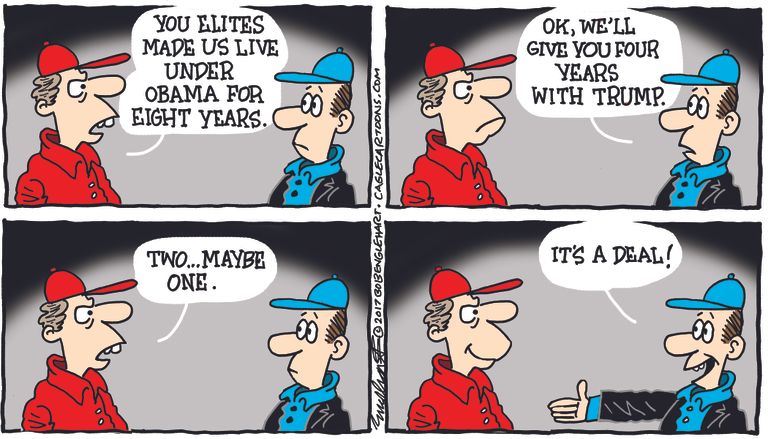 Political cartoon U.S. Trump GOP loyalty Democrats 2020 election | The Week