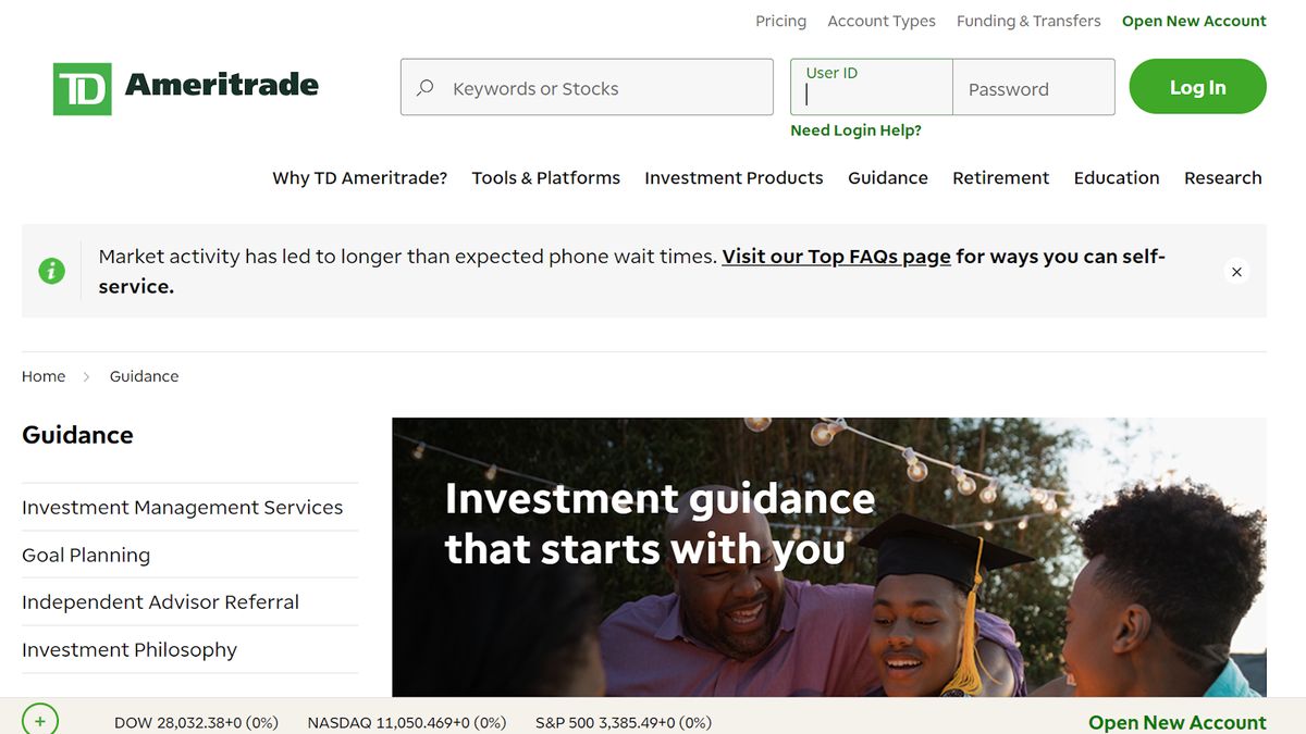 TD Ameritrade Stock Trading Platform Review | Top Ten Reviews