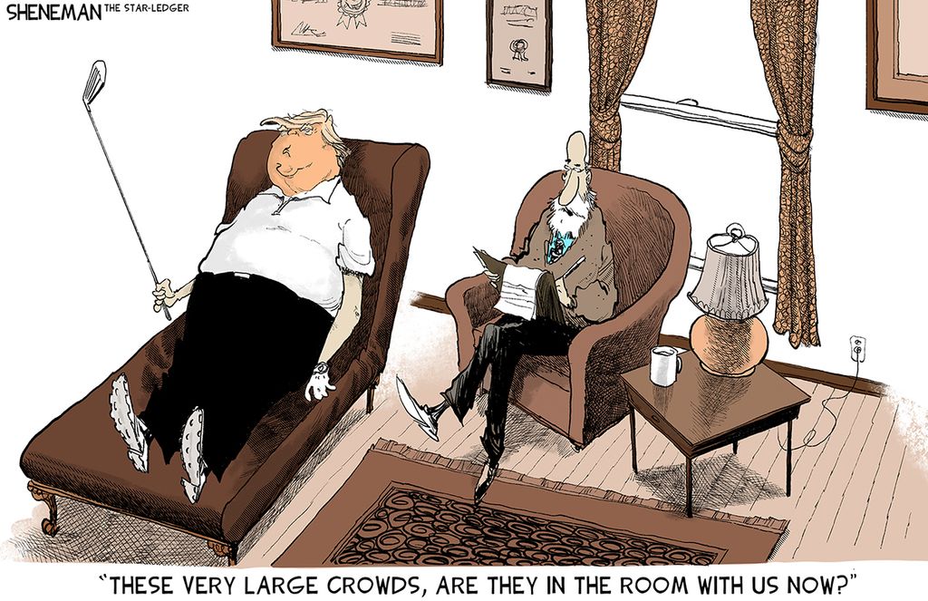 5 larger-than-life cartoons about Trump’s crowd size | The Week