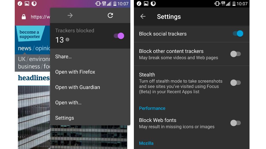 Firefox Focus private browser arrives on Android | TechRadar