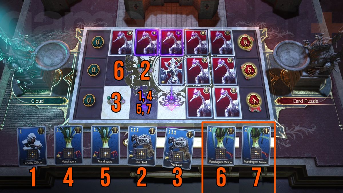 Final Fantasy 7 Rebirth Card Carnival puzzle solutions | GamesRadar+