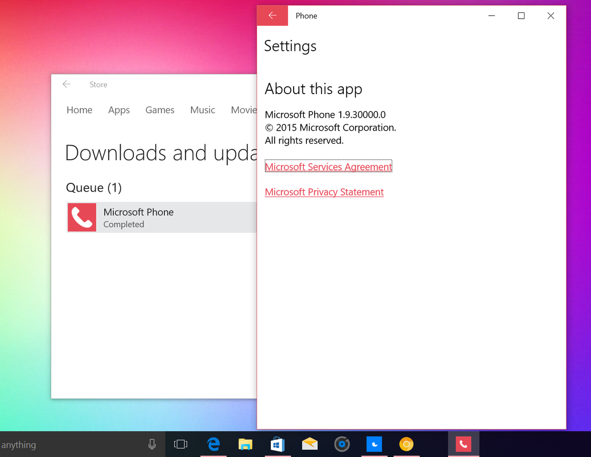 Phone app gets installed to leaked 10558 Windows 10 PC builds | Windows ...