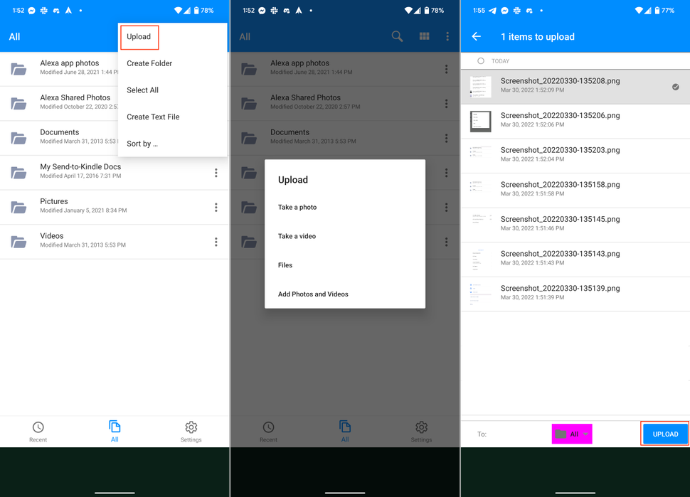 How to use Amazon Drive to backup photos and files from your Android ...