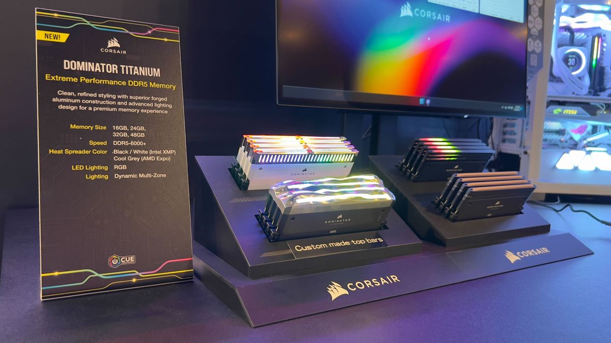 Corsair’s Dominator Titanium DDR5 RAM is the coolest tech we’ve seen so ...