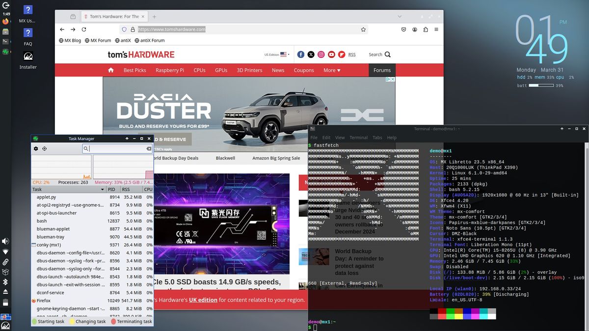 Best Linux distros for reviving an old PC | Tom's Hardware