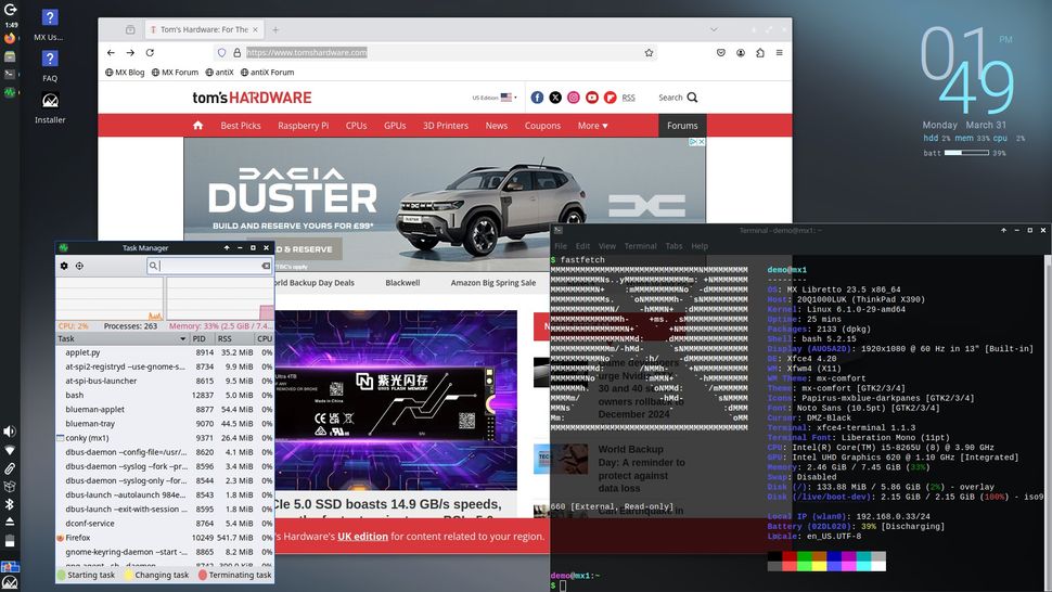 Best Linux distros for reviving an old PC | Tom's Hardware