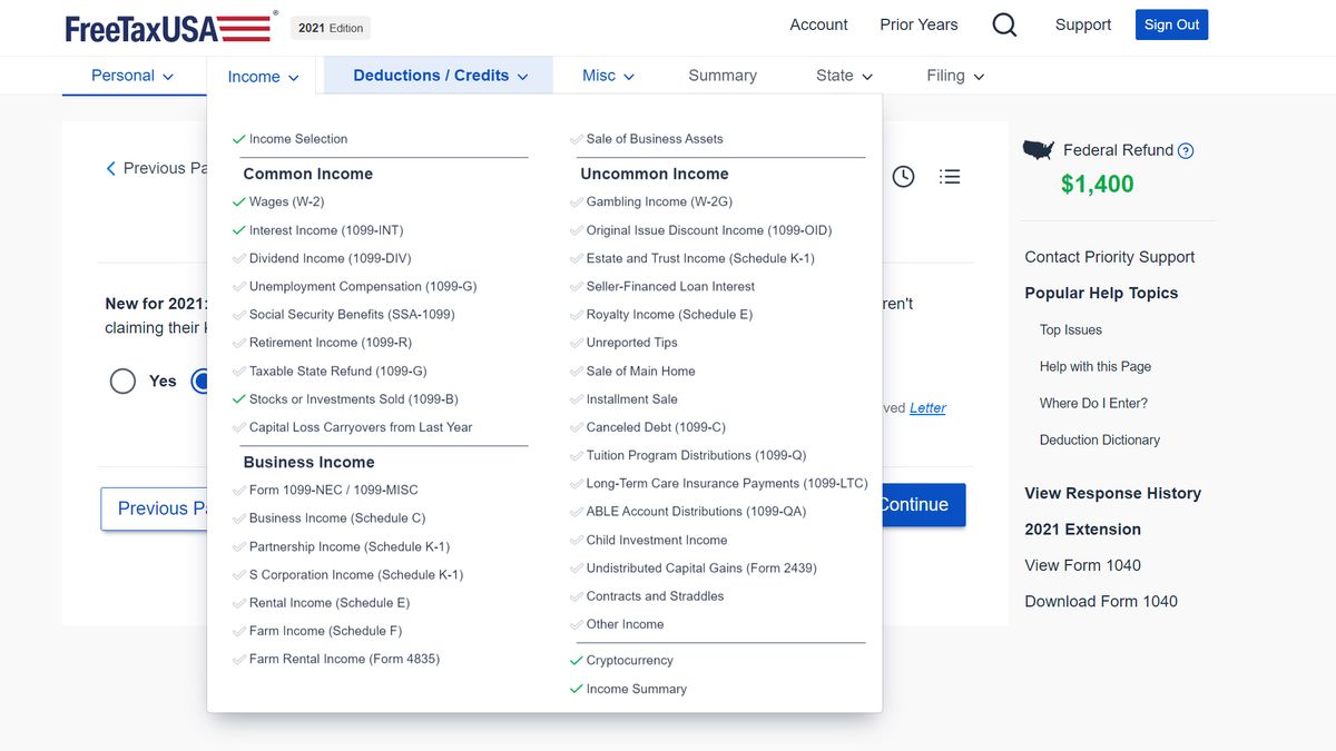FreeTaxUSA 2021 Edition review: No-frills free federal taxes | Tom's Guide