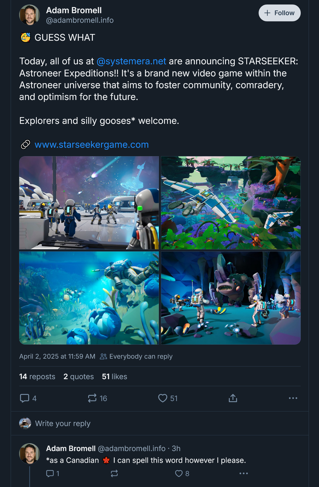 Astroneer studio announces its next game, 'a multiplayer voyage of ...