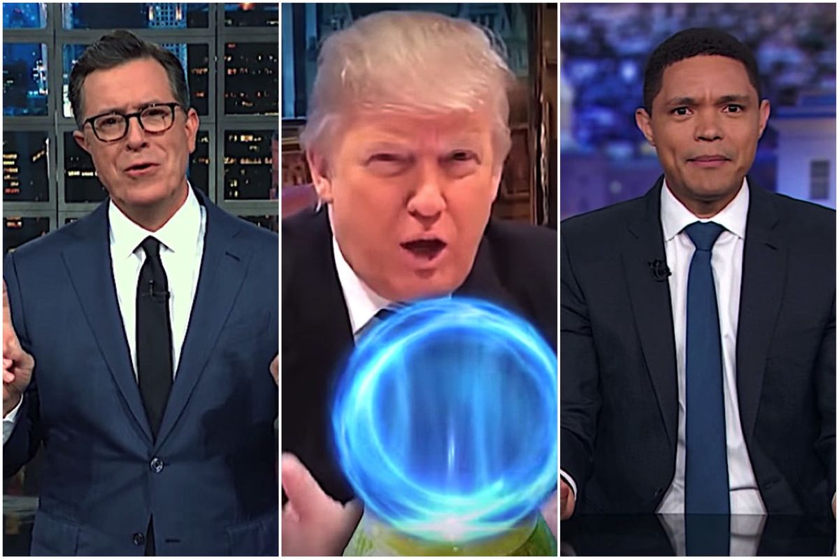 Stephen Colbert and Trevor Noah are pretty sure Trump doesn't know what ...