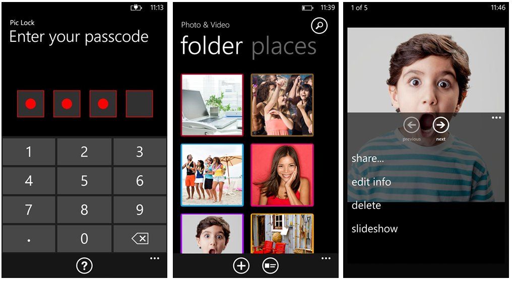 Pic Lock Ultimate for Windows Phone 8, keeping secret photos secret ...