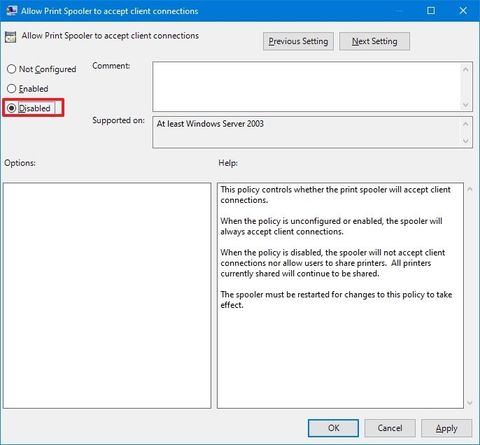 How to mitigate Print Spooler PrintNightmare vulnerability on Windows ...