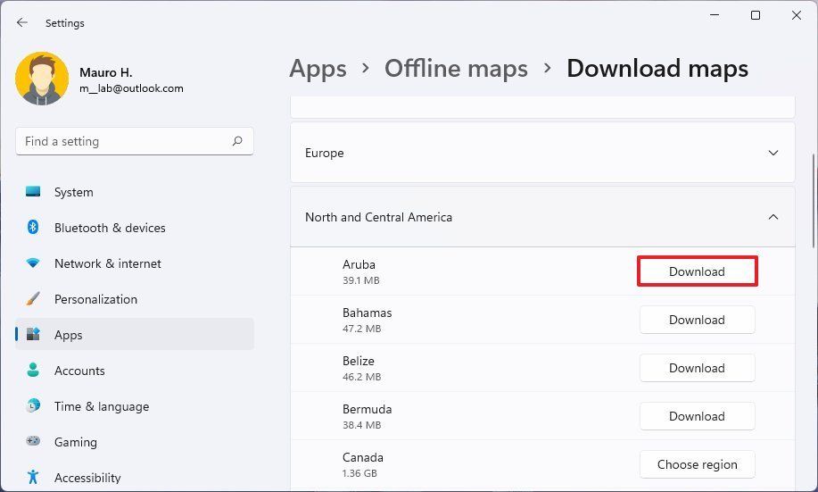 How to manage offline maps on Windows 11 | Windows Central