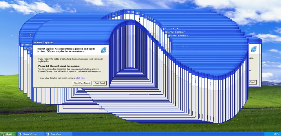 Bored Party Like Its 2001 With This Windows Xp Ghosting Error Web