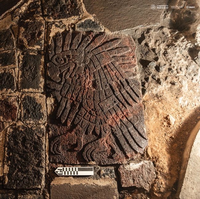 Stunning eagle sculpture uncovered at sacred Aztec temple in Mexico ...
