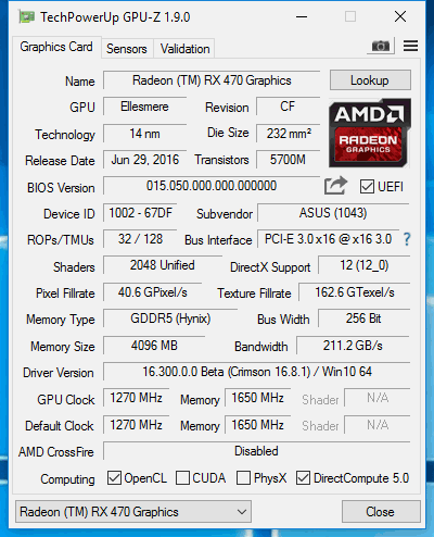 AMD Radeon RX 470 4GB Review: Asus Strix RX 470 | Tom's Hardware