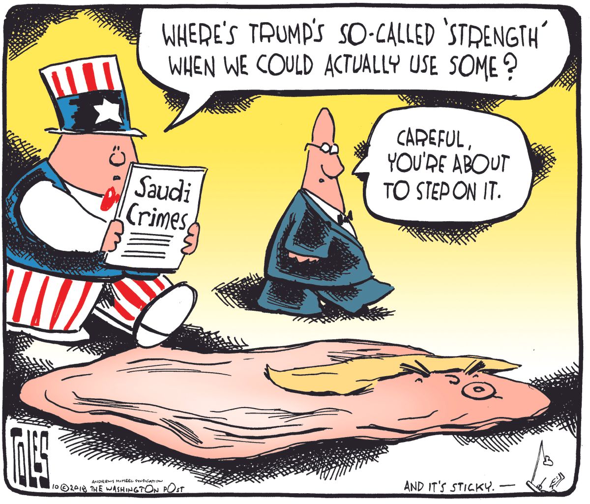 Political cartoon U.S. Saudi Arabia Trump Jamal Khashoggi murder | The Week