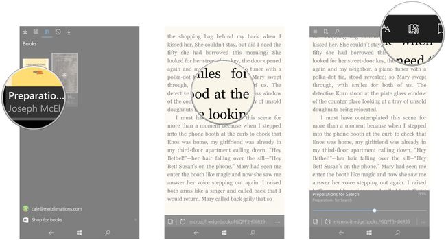 How to buy and read e-books in Windows 10 Mobile Creators Update ...