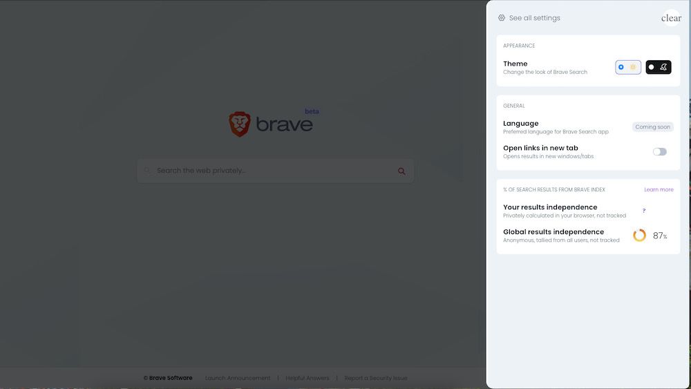Brave Search search engine review | TechRadar