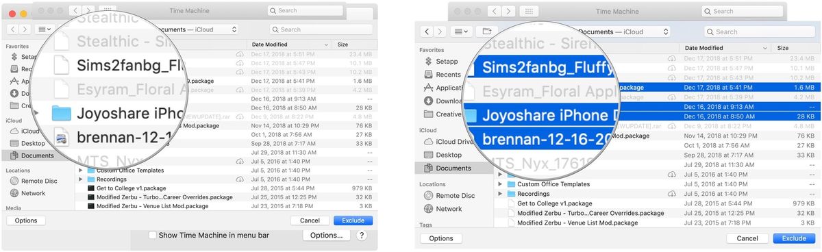 How to selectively back up with Time Machine | iMore