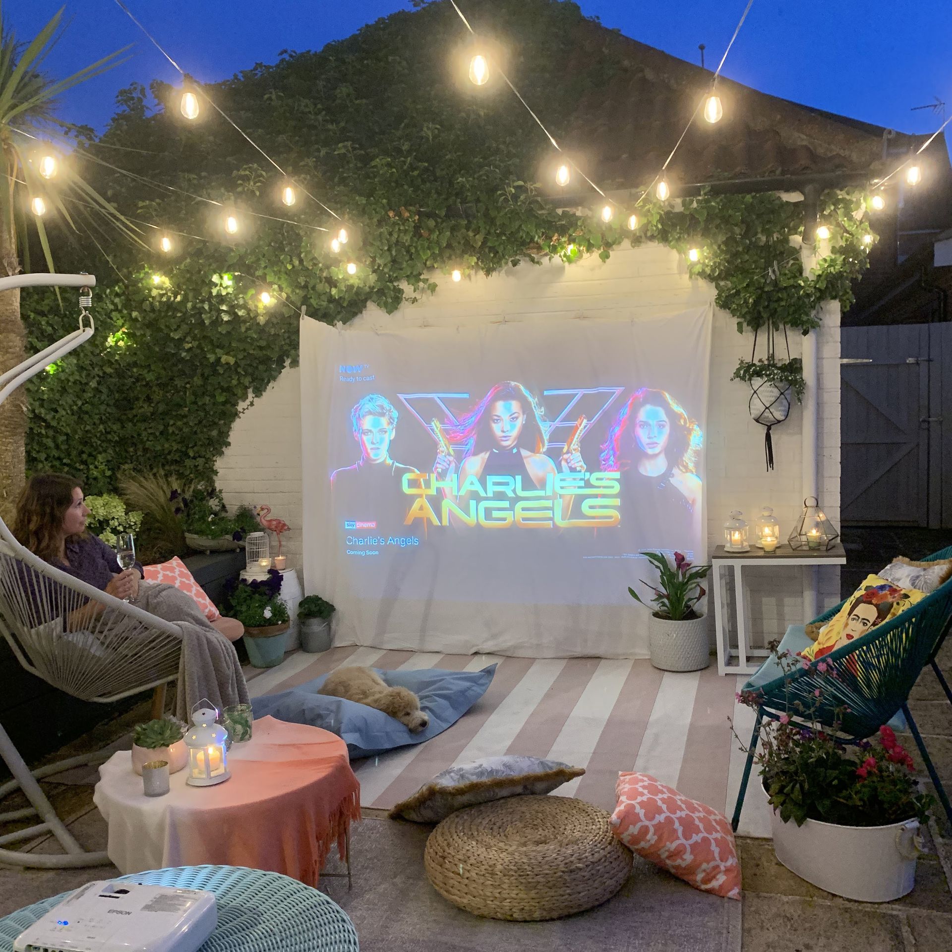 Create a DIY outdoor cinema to keep your family entertained this ...